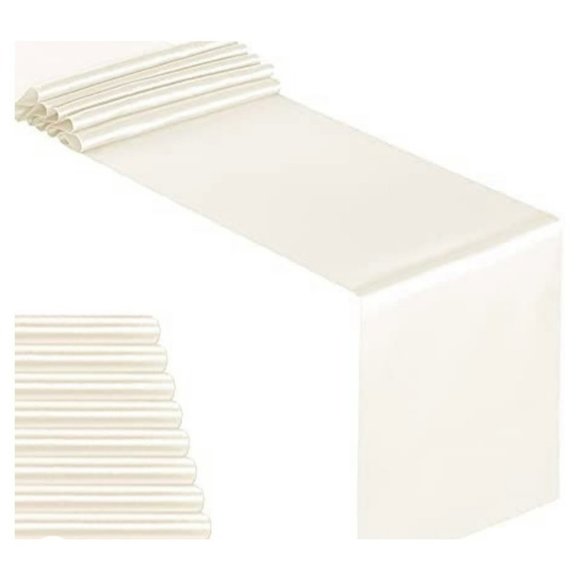 N/A | Dining | Satin Ivory Table Runner Set Of 4 | Poshmark